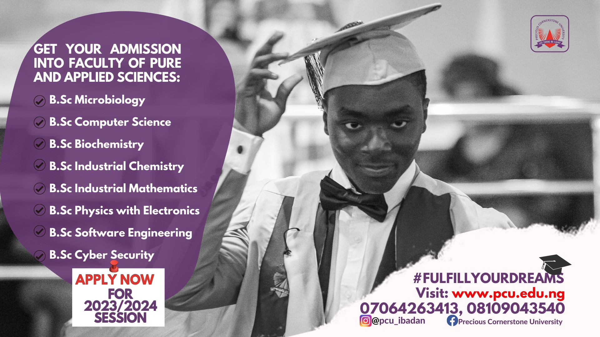 PCU JINGLE AND ADVERT FOR 2023/2024 SESSION ADMISSION | Precious ...